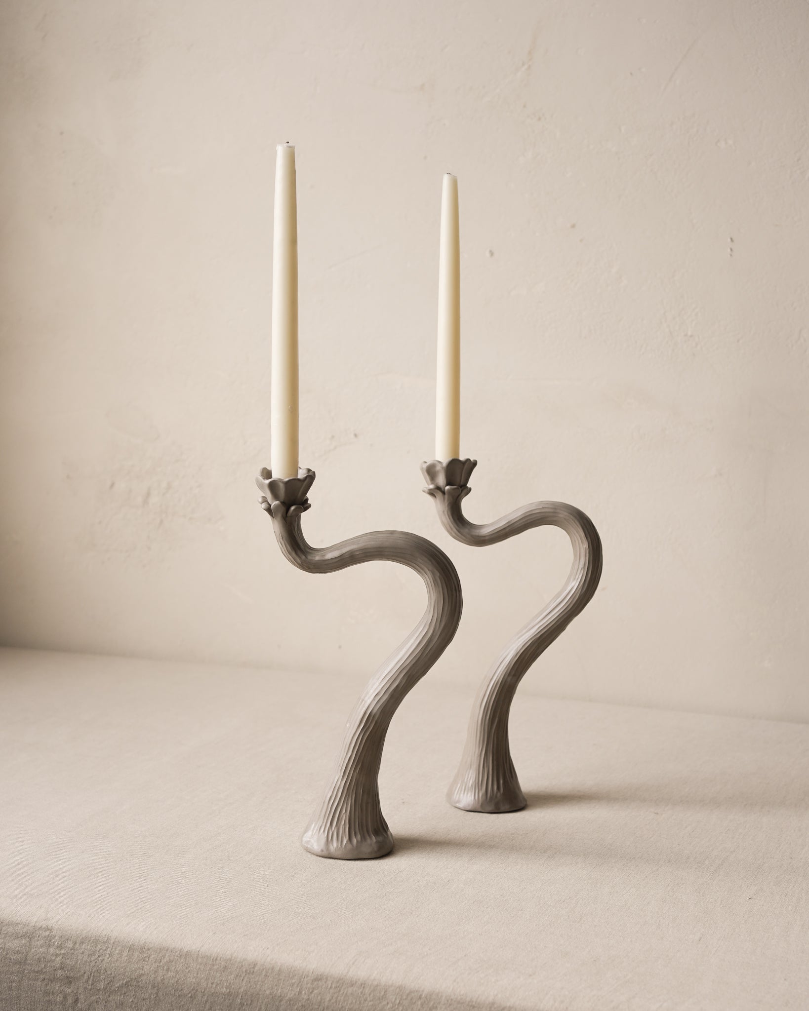 Desert Flower Candlestick Pair – LES Collection