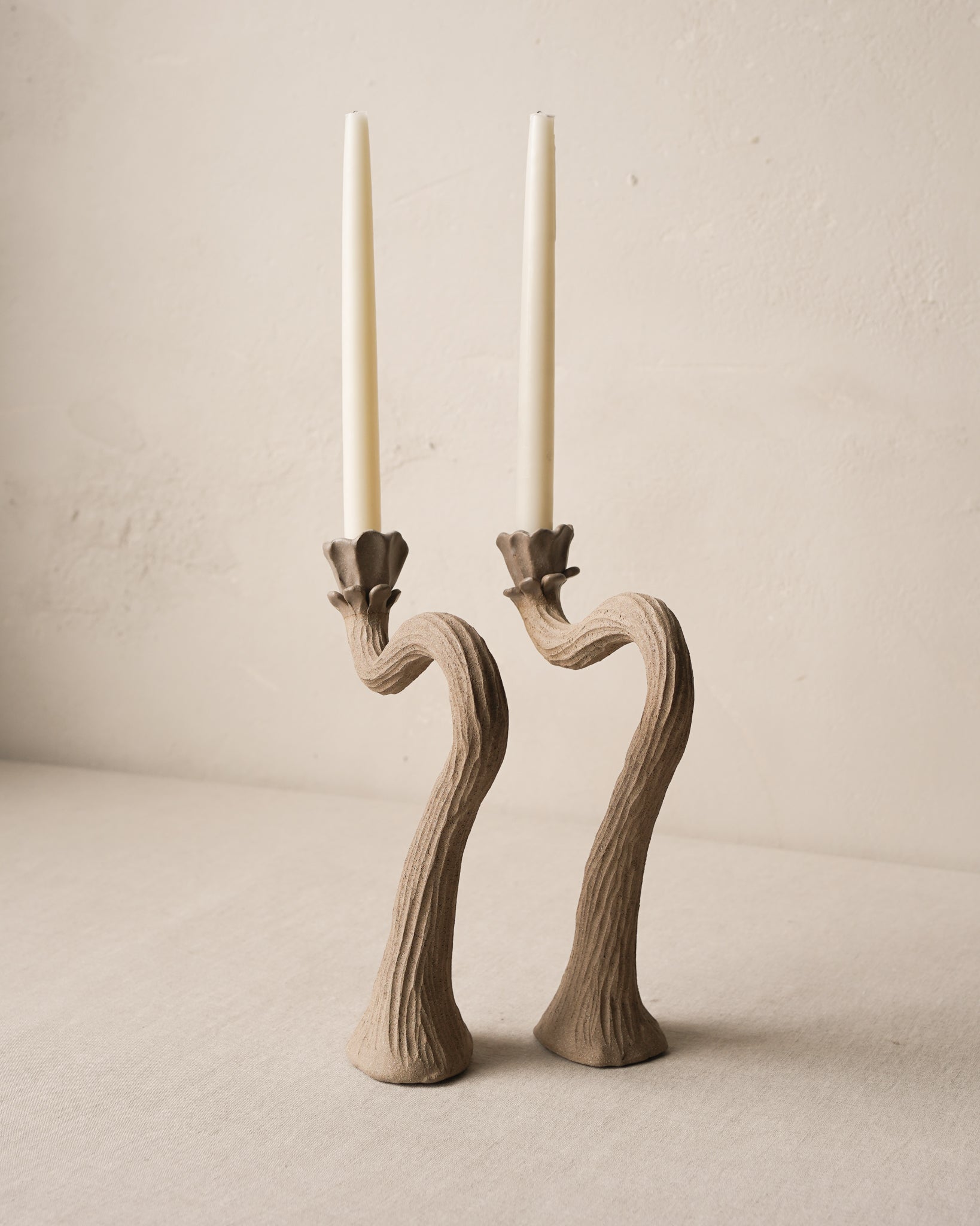 Desert Flower Candlestick Pair – LES Collection